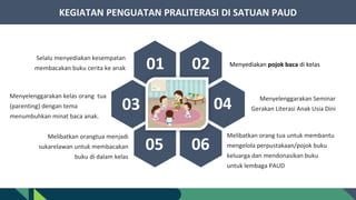 01 kebijakan pra literasi pada anak usia dini | PPTX