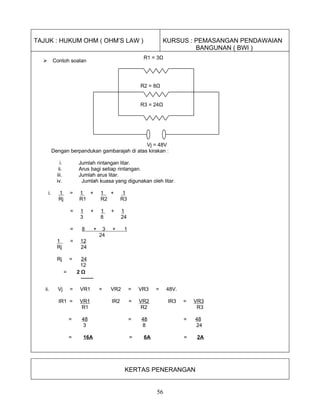 Penerangan hukum ohm | DOC
