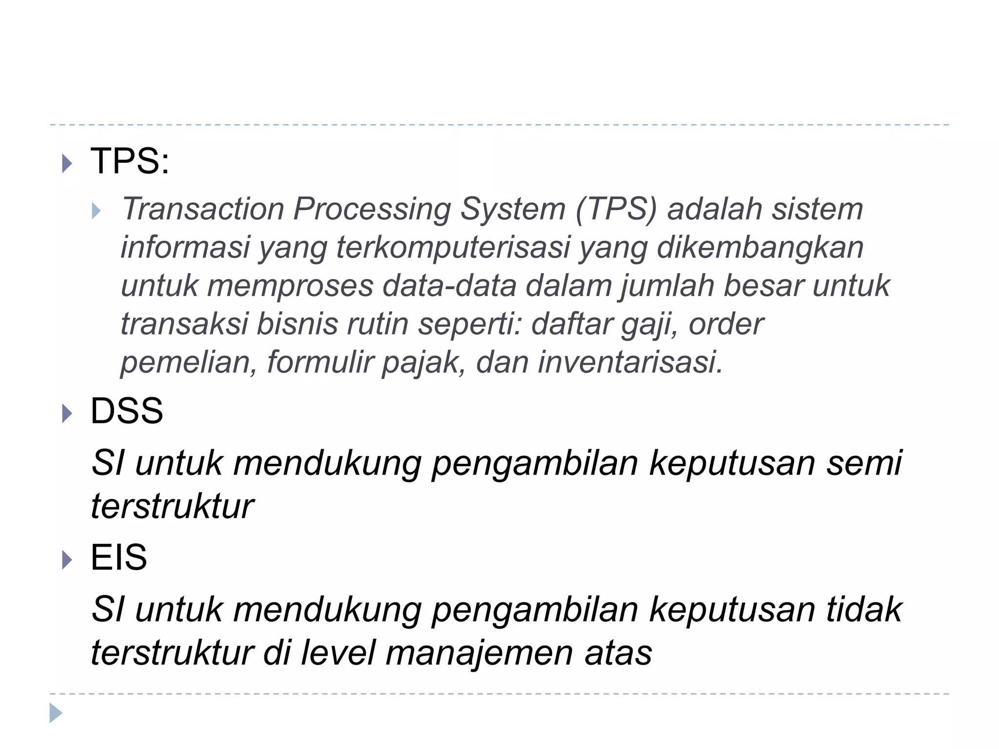 01 konsep dasar sistem informasi (si) | PPTX