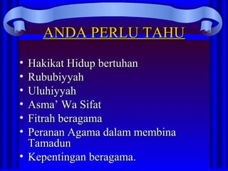 Konsep Ketuhanan | PPT