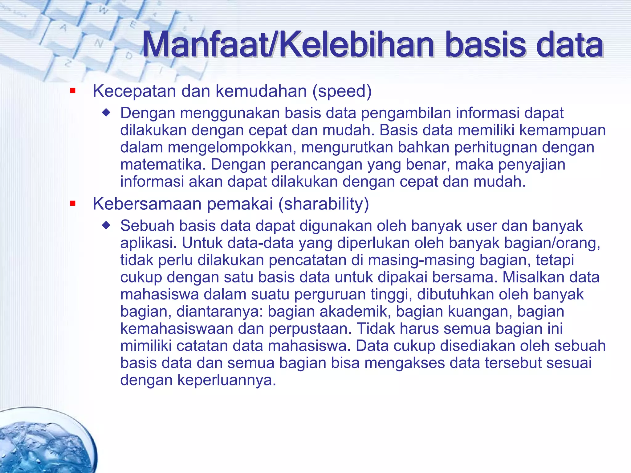 01 konsepsistembasisdata | PPT