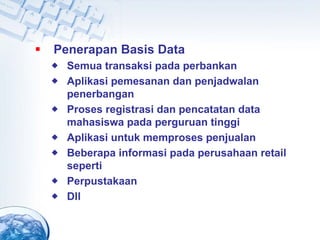 01 konsepsistembasisdata | PPT