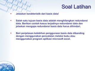 01 konsepsistembasisdata | PPT