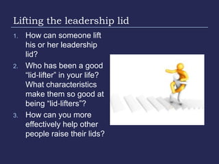 01 law of the lid | PPT