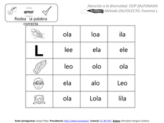 LectoescrituraL.ppt para aprender el fonema L | PPT