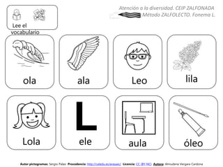 LectoescrituraL.ppt para aprender el fonema L | PPT