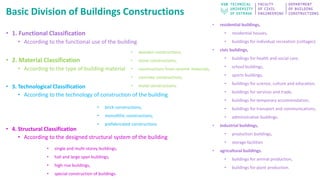 Basic division of buildings | PPT