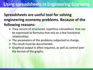 introduction to engineering economy | PPTX