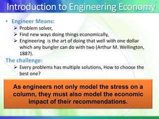 introduction to engineering economy | PPTX