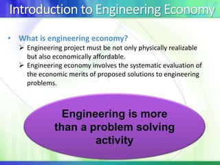 introduction to engineering economy | PPTX