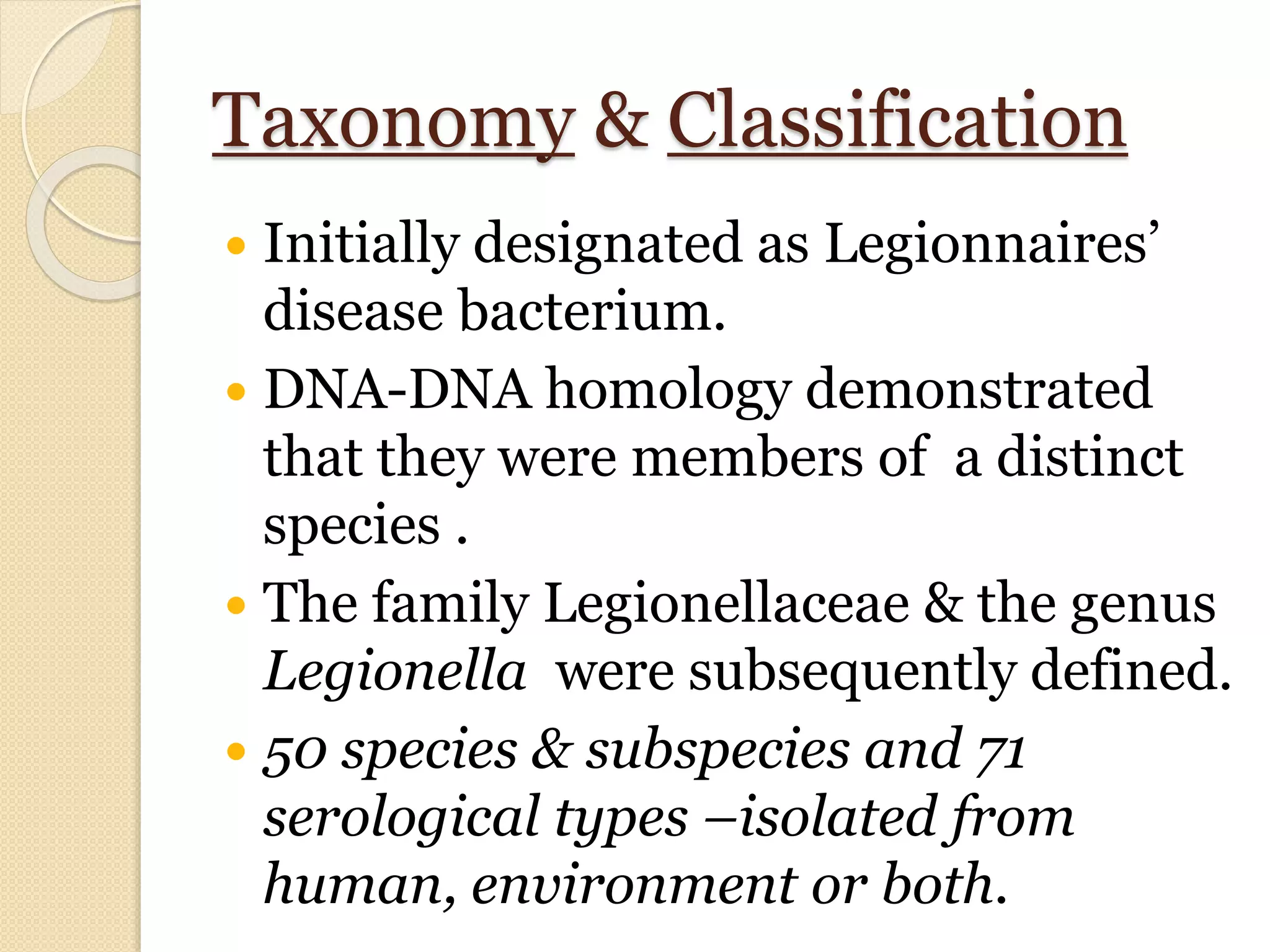 Legionellosis | PPTX