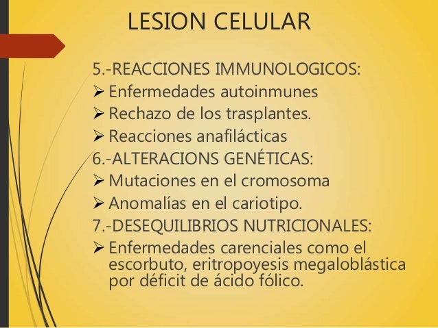 01 lesion celular, agentes del lesion clular