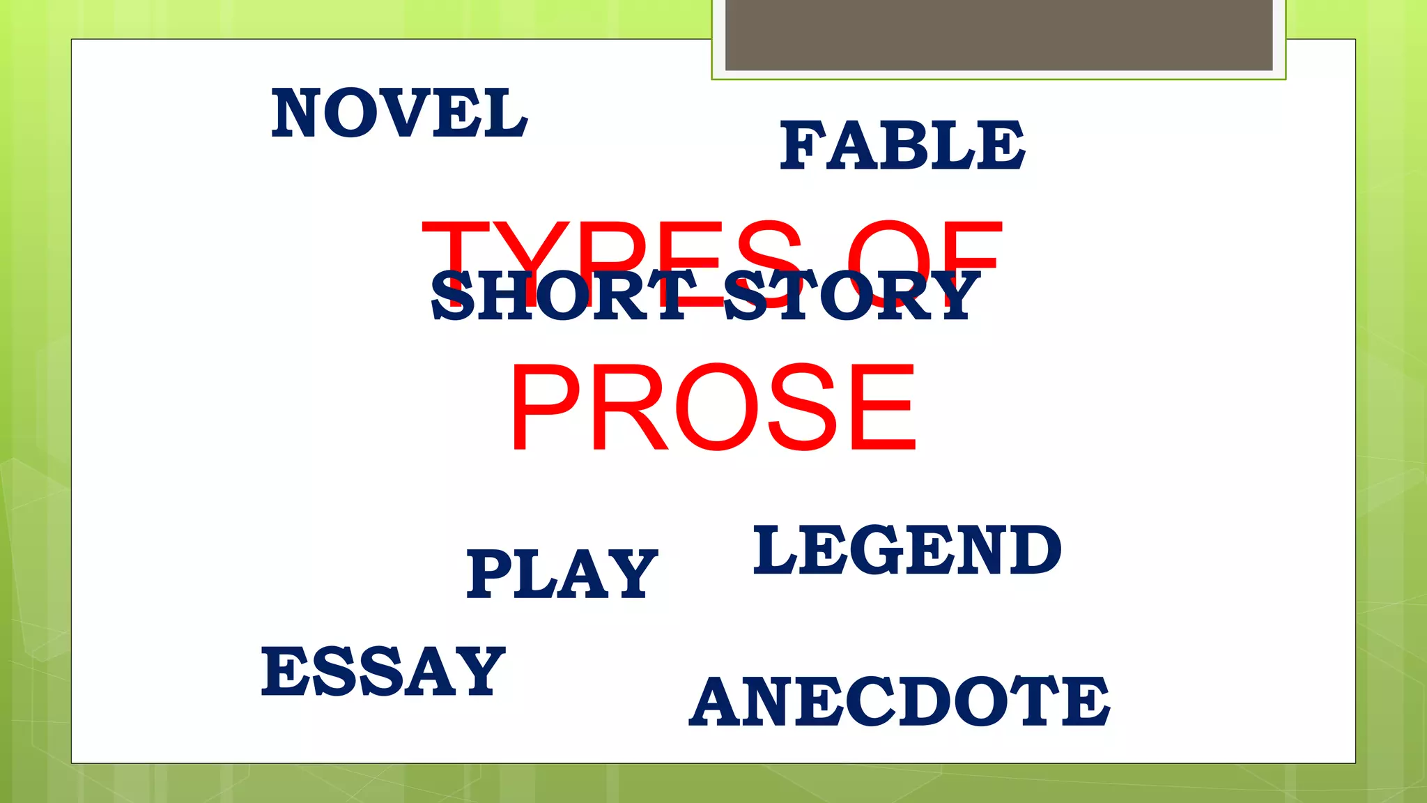 Introduction to Literature Lesson 1 | PPTX