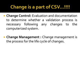 Computerized System Validation : Understanding basics | PPTX | Computer ...