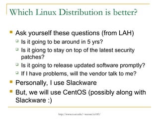 01 Linux Basics Tutorial For Install Ppt