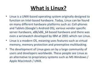 01 linux history overview | PPT