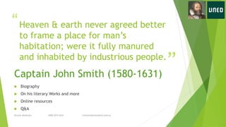 UNED American Literature I: 01 Captain John Smith | PDF