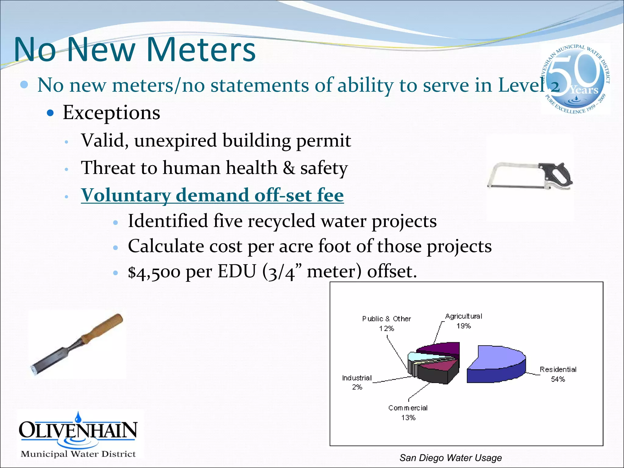 Water Supply Shortage Issues on the Retail Level - Olivenhain | PPT