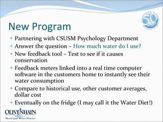 Water Supply Shortage Issues on the Retail Level - Olivenhain | PPT ...