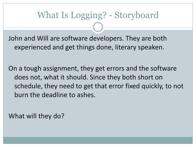 Developer Fundamentals - Logging | PDF | Programming Languages | Computing