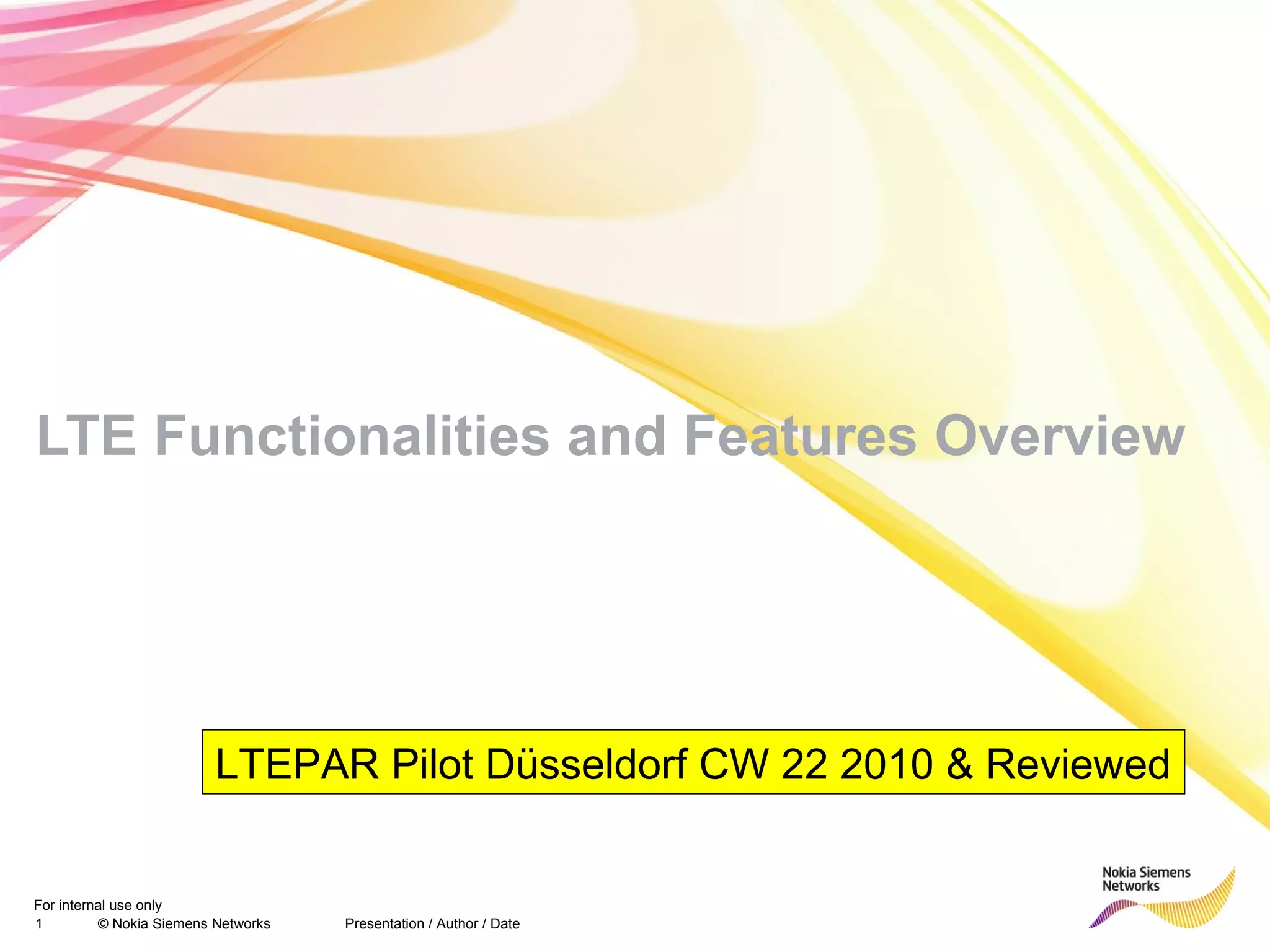 01 lte radio_parameters_lte_overview_rl1 | PPT