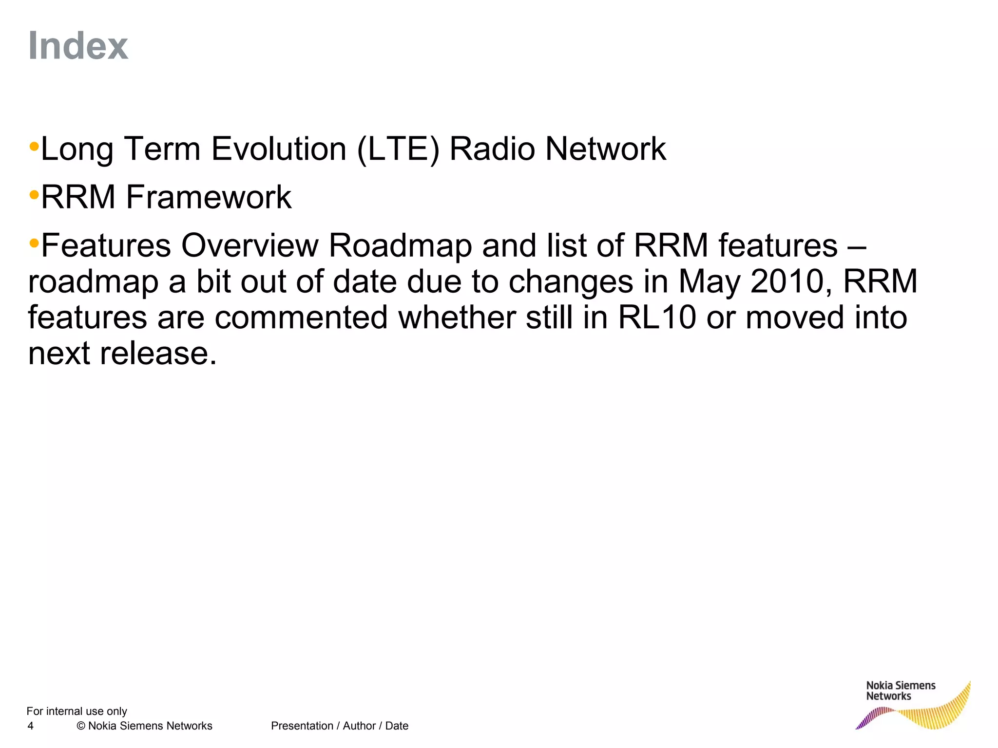01 lte radio_parameters_lte_overview_rl1 | PPT
