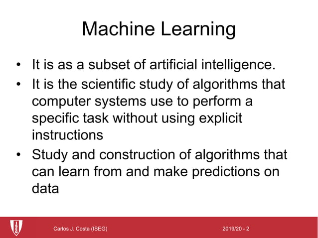 Machine Learning | PPT
