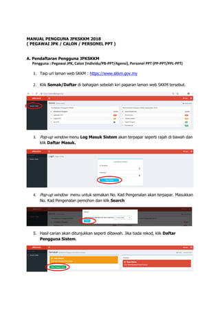 01 manual pengguna skkm dr auto ilpkl | PDF