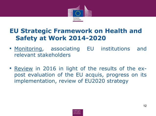 EU OSH Strategic Framework in action – state of implementation | PPT