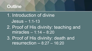 Introduction and Background to the Gospel of Mark | PPT