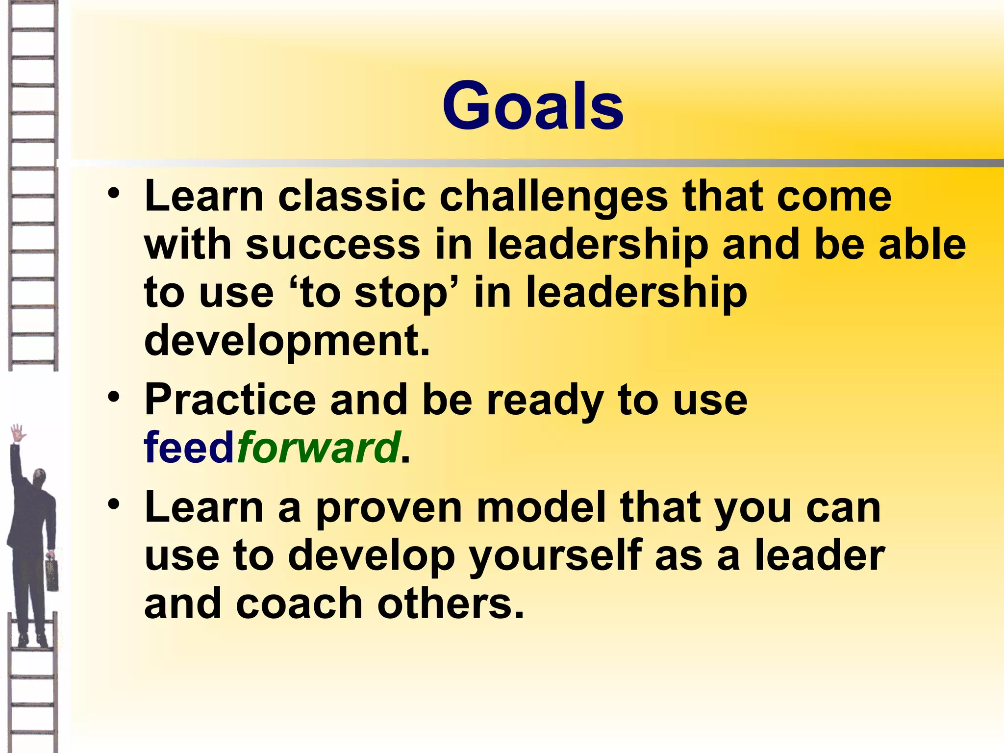 CADE 2012 - Marshall Goldsmith | PPT