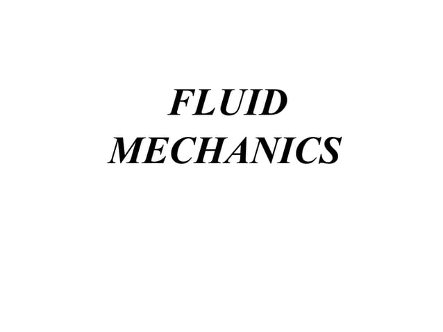 materi kuliah mekflu 2018 | PPTX