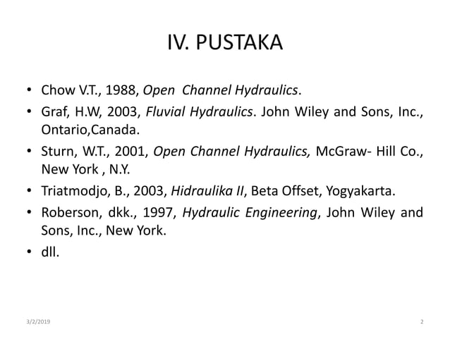 materi kuliah mekflu 2018 | PPTX