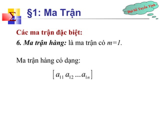 01 ma tran | PPT