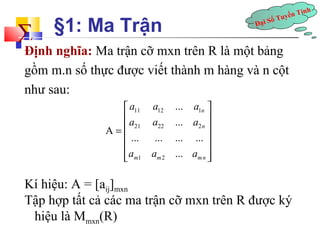 01 ma tran | PPT