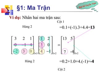 01 ma tran | PPT