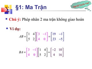 01 ma tran | PPT