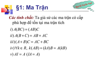 01 ma tran | PPT