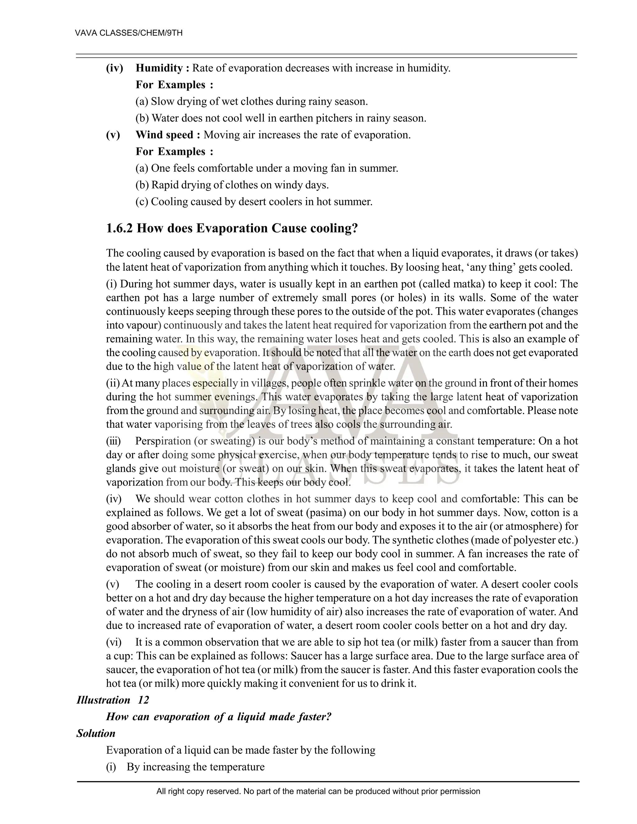 Matter in Our Surrounding Class 9 Science notes pdf | PDF