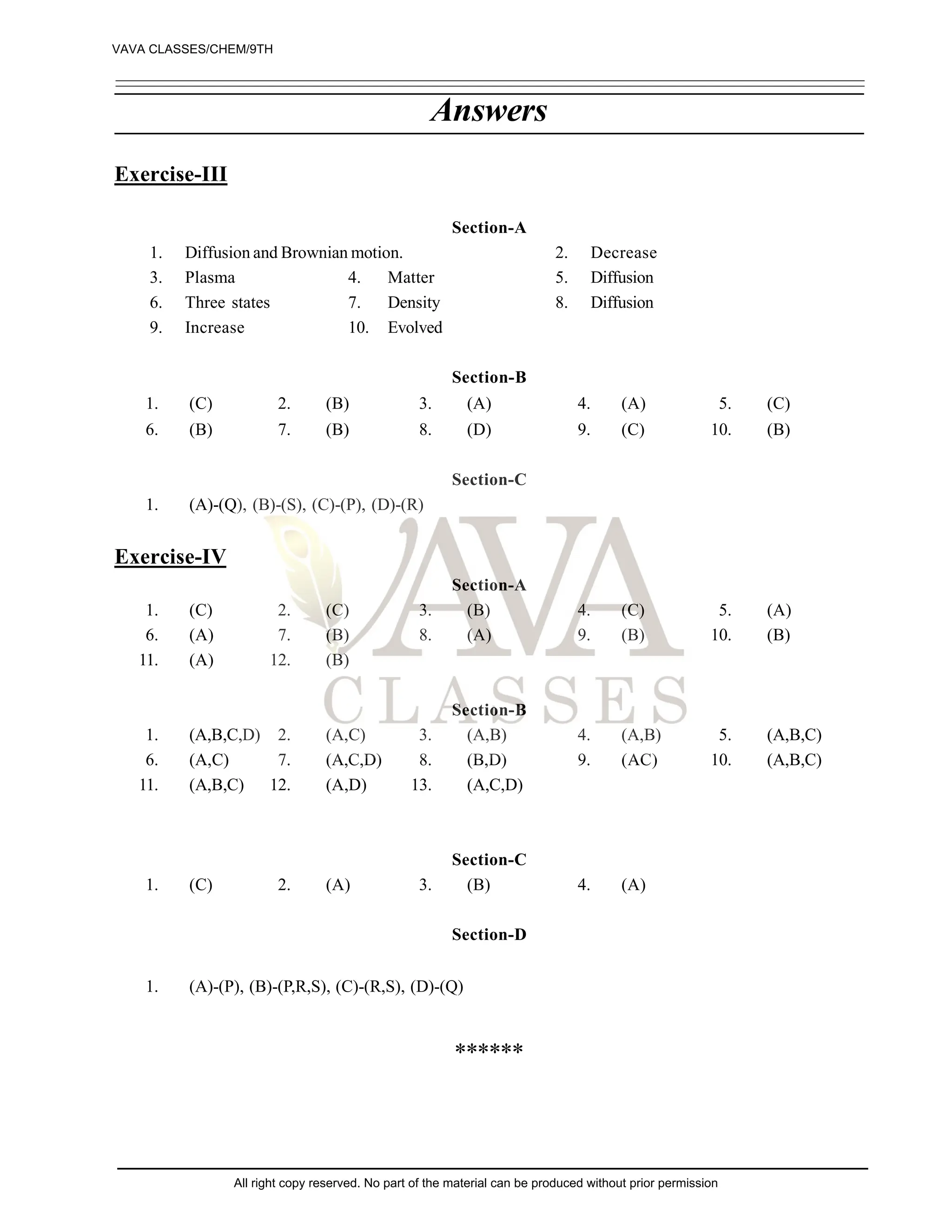 Matter in Our Surrounding Class 9 Science notes pdf | PDF