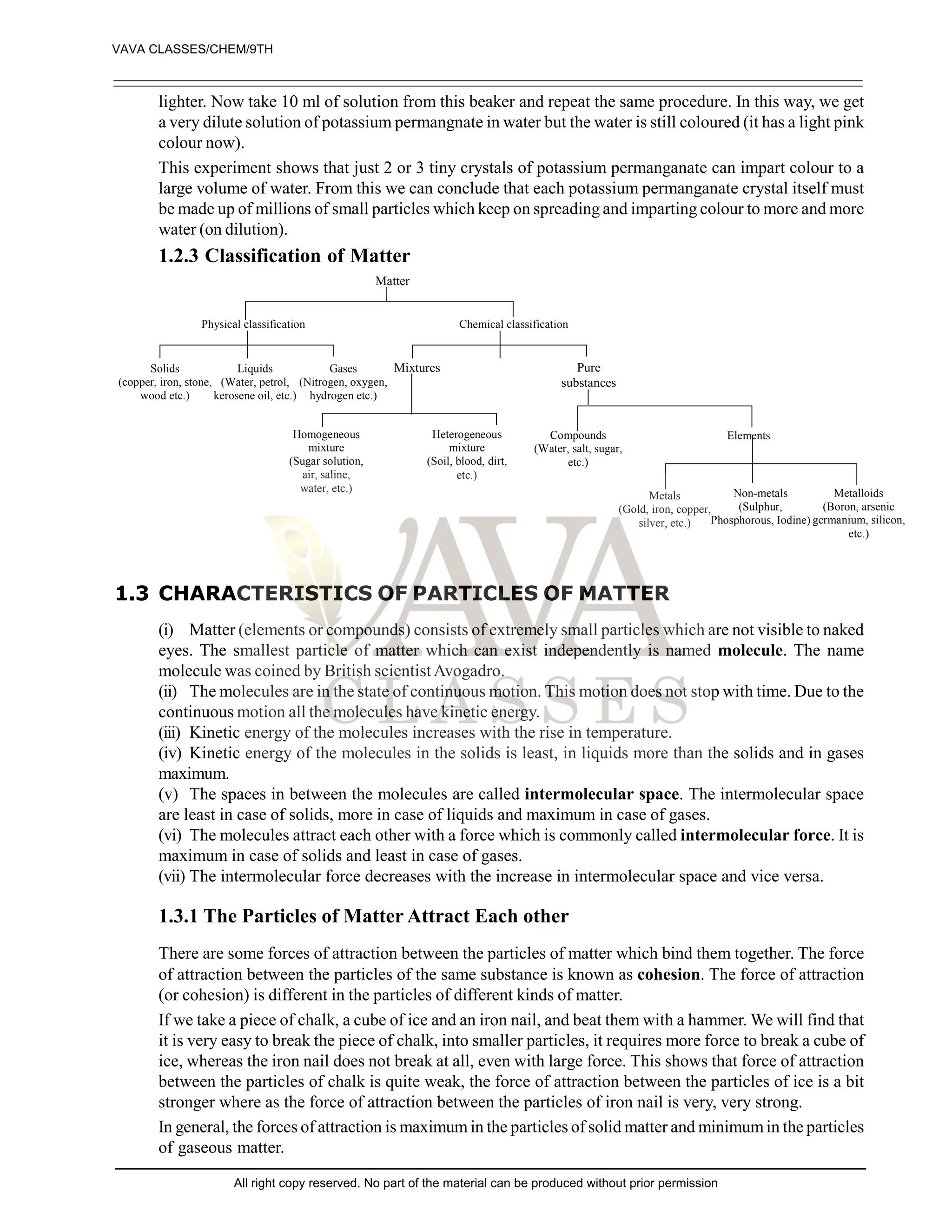 Matter in Our Surrounding Class 9 Science notes pdf | PDF