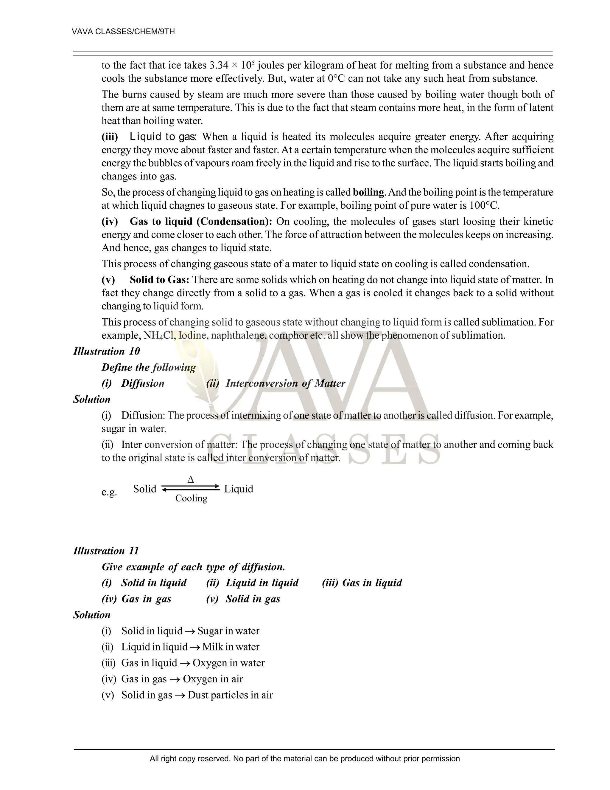 Matter in Our Surrounding Class 9 Science notes pdf | PDF