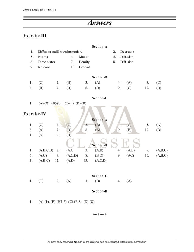 Matter in Our Surrounding Class 9 Science notes pdf | PDF | Chemistry ...