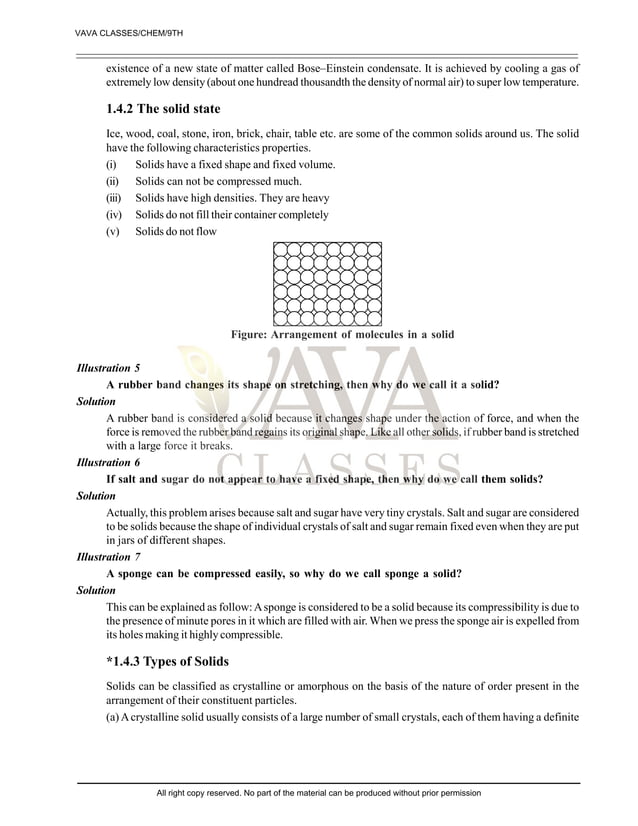 Matter in Our Surrounding Class 9 Science notes pdf | PDF | Chemistry ...