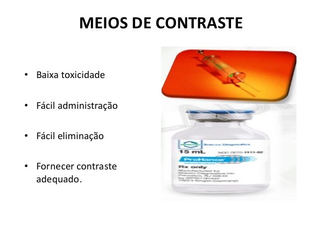 Meios de Contraste na RM