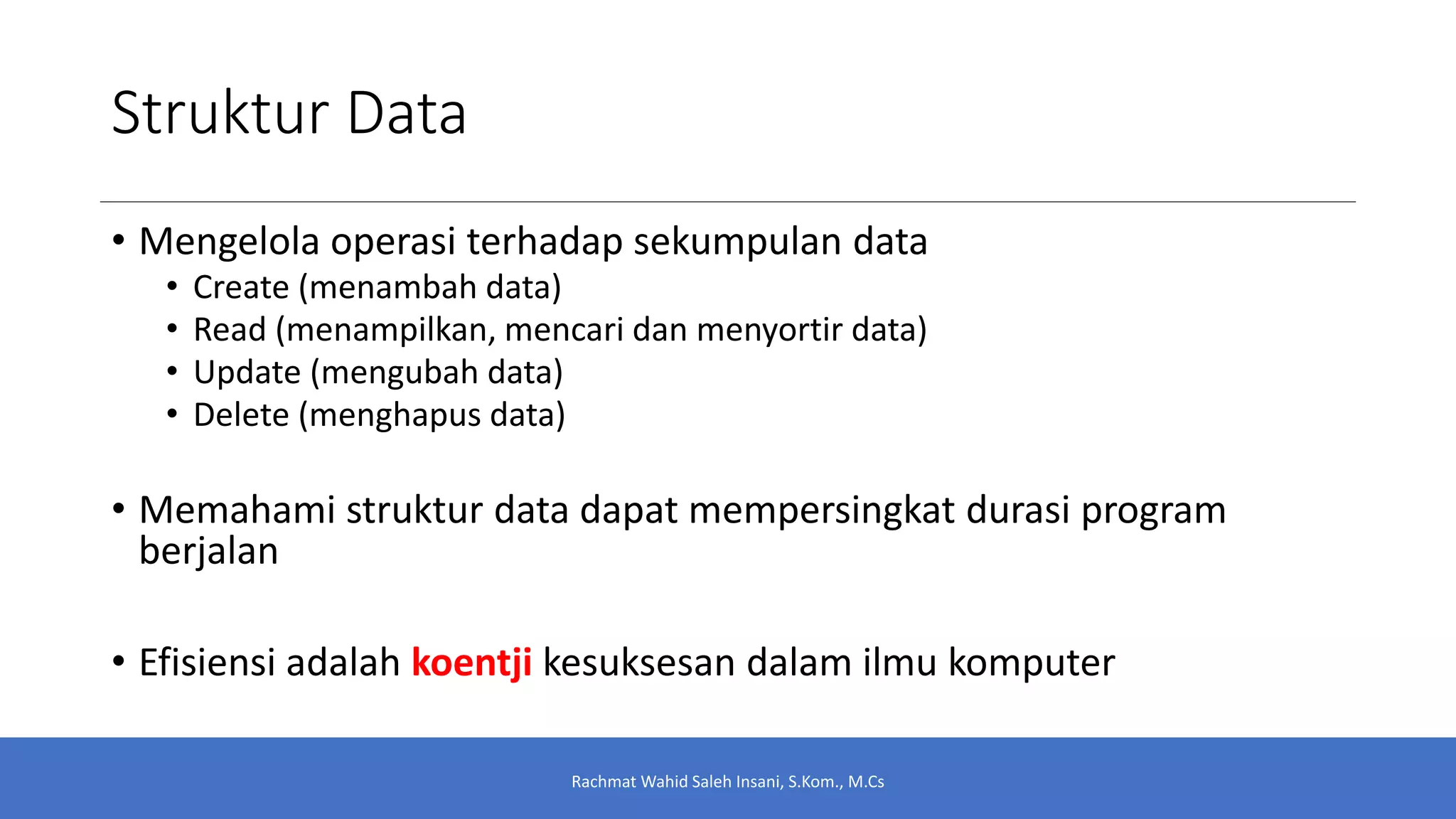 01 Mengenal Struktur Data | PDF