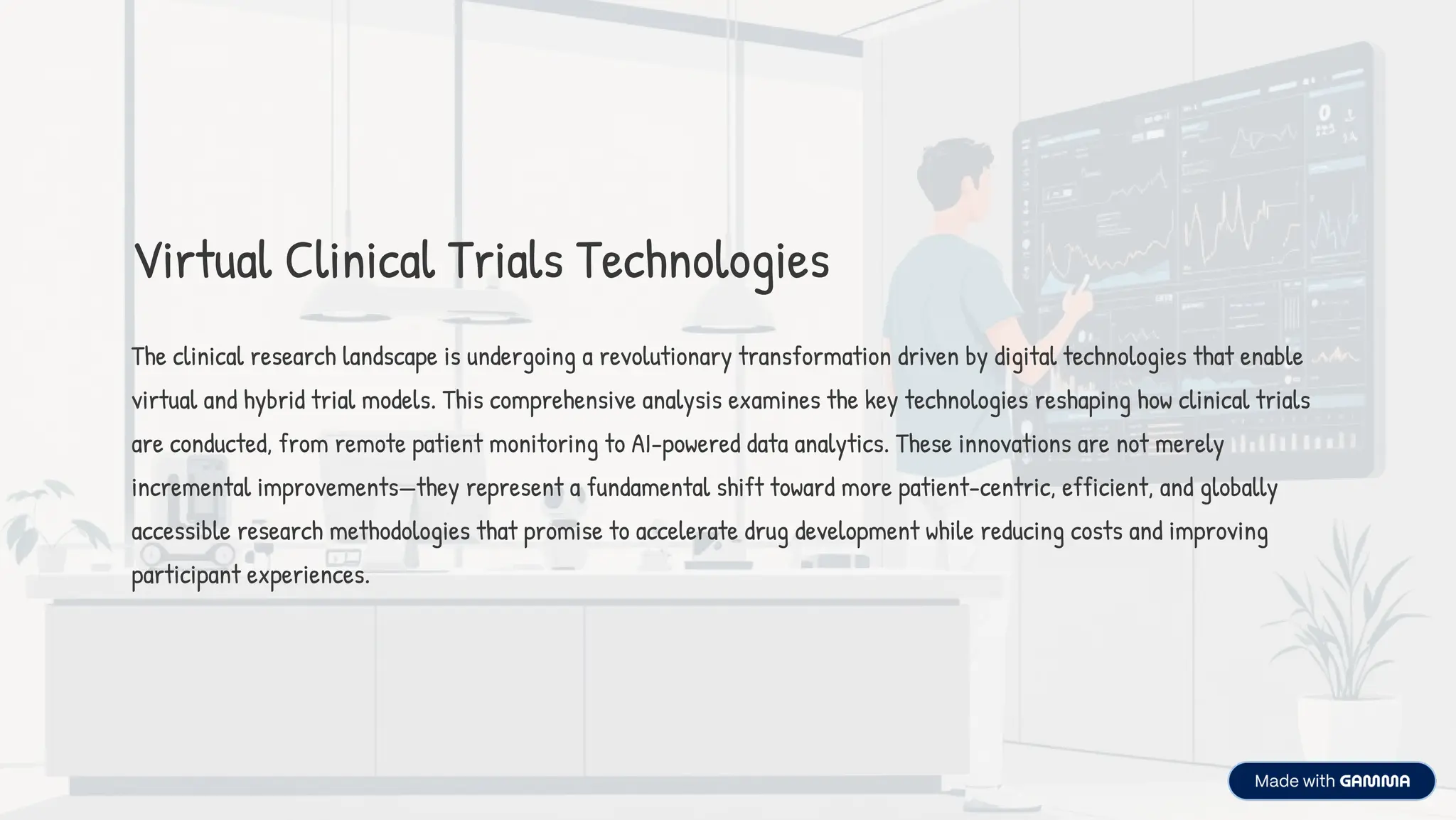 Virtual Clinical Trials Technologies in healthcare | PDF