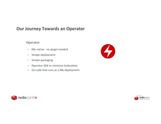 Kubernetes Operators And The Redis Enterprise Journey: Michal ...
