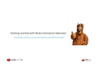 Kubernetes Operators And The Redis Enterprise Journey: Michal ...