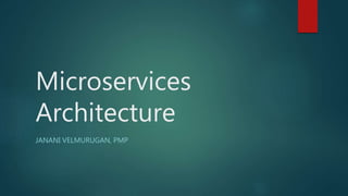 01 microservices architecture | PPT